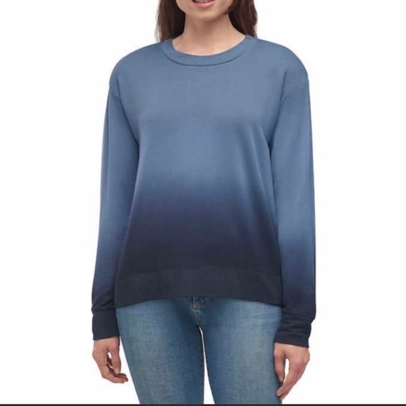 Splendid | Sweaters | Nwt Splendid Womens Blue Dye Dip Ombre Pullover ...